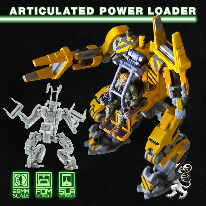 3D Printable Articulated Power Loader by 2nd Dynasty